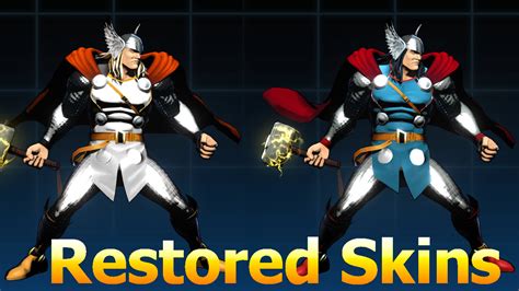 Restored Thor Skins Mod For Ultimate Marvel Vs Capcom 3 Umvc3 Mods