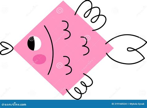 The Shape Of A Fish Completely Folded Out Of Paper Abstract