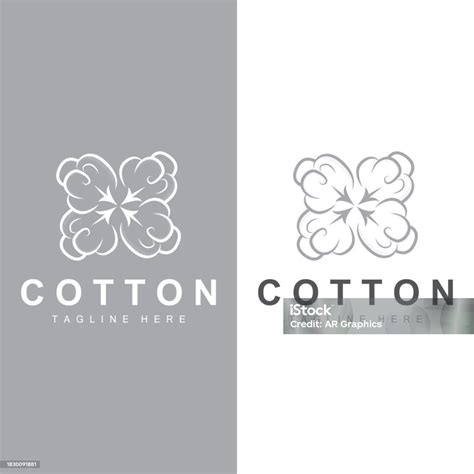 Desain Tanaman Kapas Simbol Candi Vektor Ilustrasi Stok Unduh Gambar