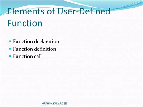 Unit 4 Functions And Pointers Ppt