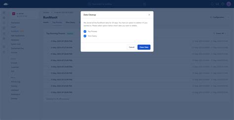 Data Cleanup Runcloud Docs