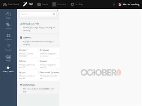 company plugin october cms