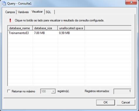 Verificando o espaço utilizado pelo Banco de Dados SQL Elipse Knowledgebase