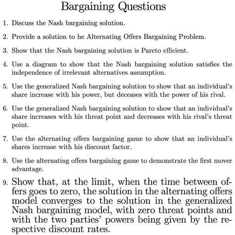 Answered Bargaining Questions 1 Discuss The Bartleby