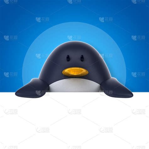 可爱的卡通企鹅