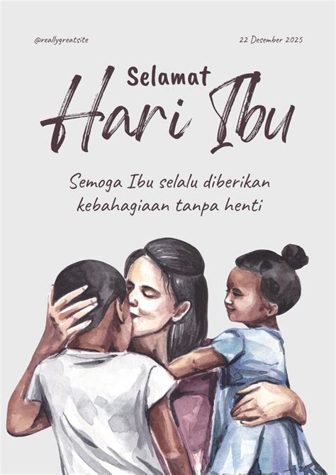 Gratis Contoh Poster Hari Ibu 2025 Terbaik Canva