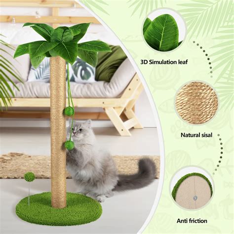Dohump Cat Scratching Post 31 Tall Scratch Tree With Premium Sisal