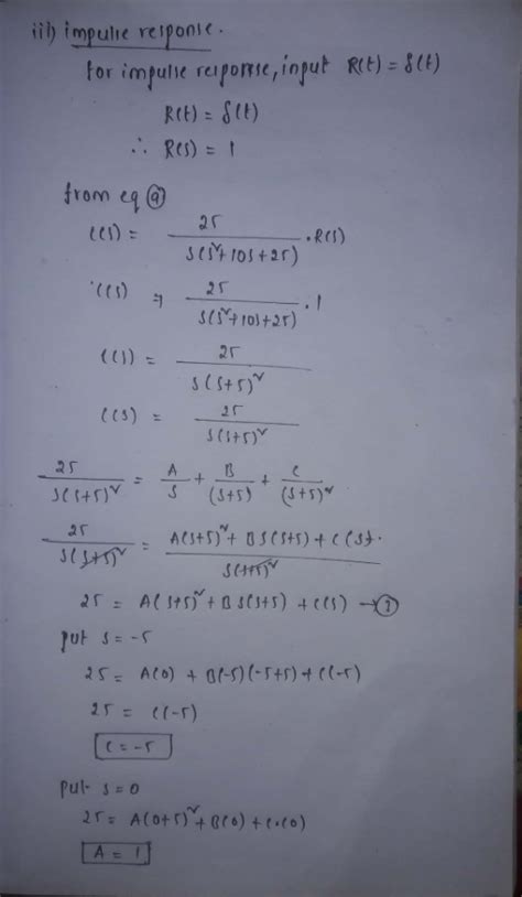 The Unit Step Response Of A Second Order System Is 2 The Unit Step
