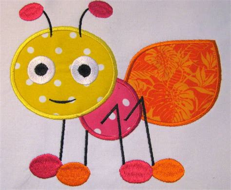Cute Crawling Bugs 1 6 Machine Applique Embroidery Design Caterpillar
