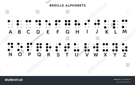 Braille Tactile Writing System Used By Stock Vector Royalty Free