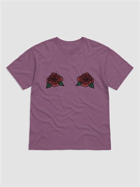 Rose Tits For Lil Tittys Unisex Garment Dyed Heavy Weight T Shirt Agirl