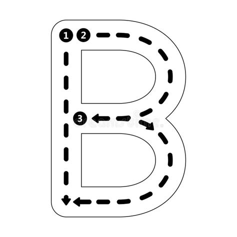 Tracing Letters B Trace The Letter B