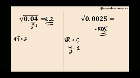 Decimal Square Root Number Youtube