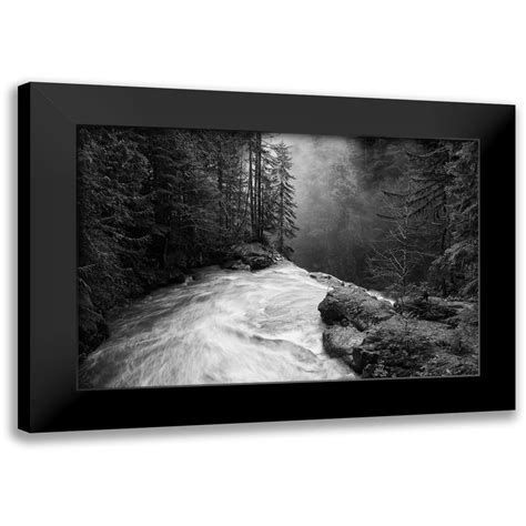 K Papp James 18x13 Black Modern Framed Museum Art Print Titled Over The Falls