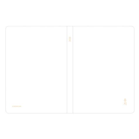Eeden Design Simple W A5 Plain Blank Soft Cover Notebook