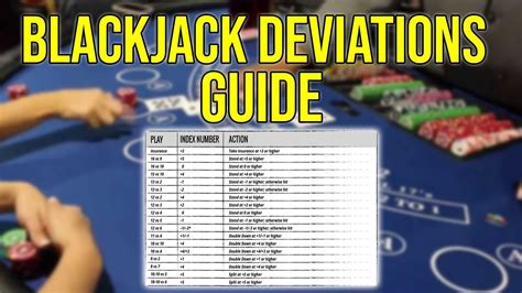 Blackjack Playing Deviations Guide Advanced Card Counting Youtube