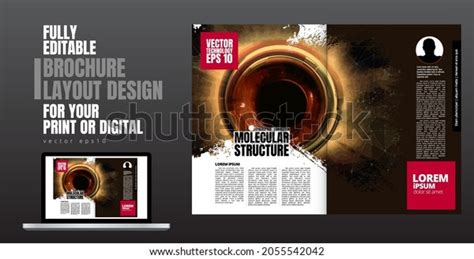 Layout Abstract Technology Concept Ready Brochure Stock Vector Royalty