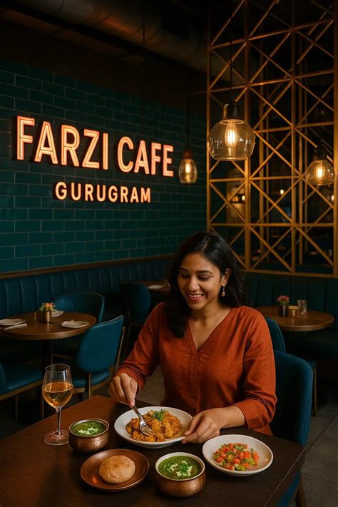 Farzi Cafe Gurugram एक मॉडर्न भारतीय डाइनिंग का अनुभव Gurgaon Vibes