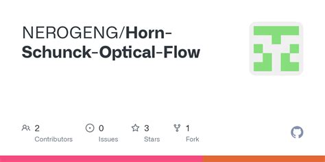 github nerogeng horn schunck optical flow
