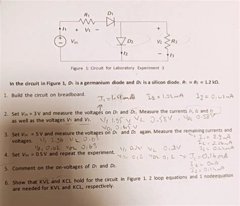 Solved Figure 1 Circuit For Laboratory Experiment 3 In The Chegg Com