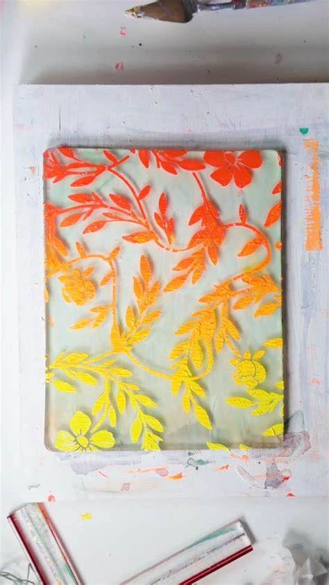 Gelli Plate Printing Art Gel Print Gel Plate Printing Ideas Printmaking