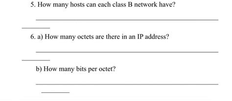 Solved Task Use The IP Address Chart And Your Knowledge Chegg
