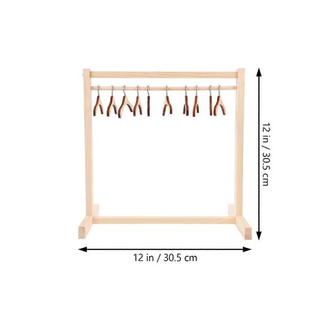 Wall Mount Clothes Rack Ornament Doll Coat Hanging Rack Furniture