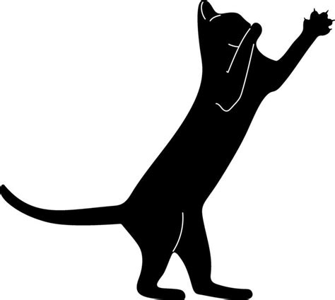Cat Standing Vector Art Icons And Graphics For Free Download