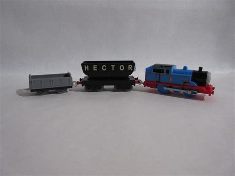 Rare Thomas And Friends Trackmaster Motorized Thomas And Hector And Gray