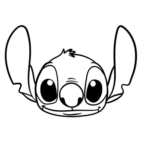 How To Draw Stitchs Head Sketchok Easy Drawing Guides Desenhos
