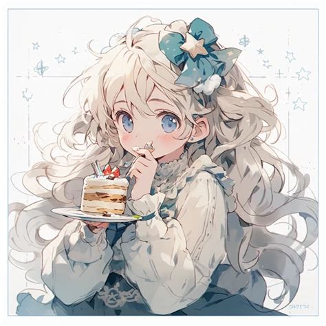 女生头像 公主殿下吃蛋糕请注意形象