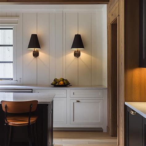 Wall Sconces To Complement The Kitchens Style Premium Ai Generated Image