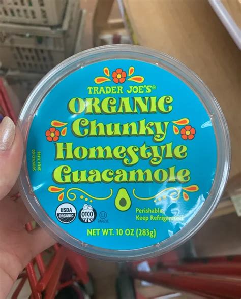 Trader Joes Organic Chunky Homestyle Guacamole Fig App