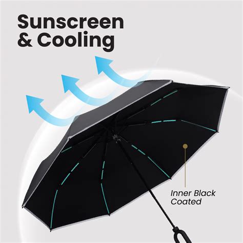 21 Duo Double Ribs 8 Panel Coated Foldable Umbrella Corporate Ts