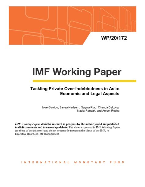 Tackling Private Over Indebtedness In Asia Economic And Legal Aspects