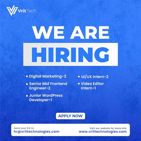 Vrittechnologies Joinourteam Wearehiring Frontenddeveloper Vrit Technologies