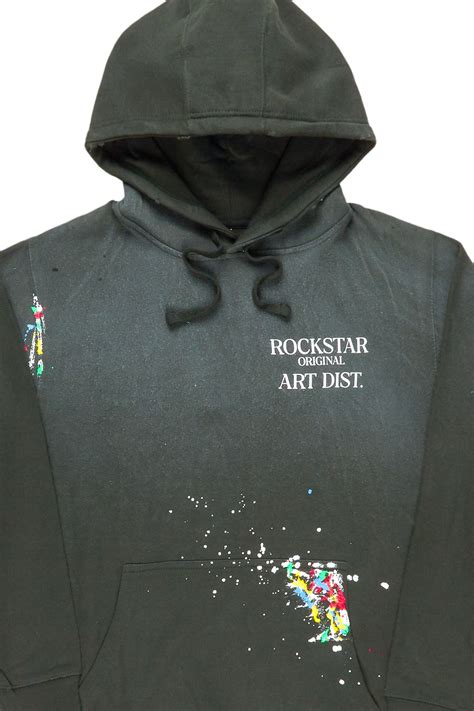 Rockstar Art Gallery Hoodie Sweatpants And Jeans Rso Paint Splatter