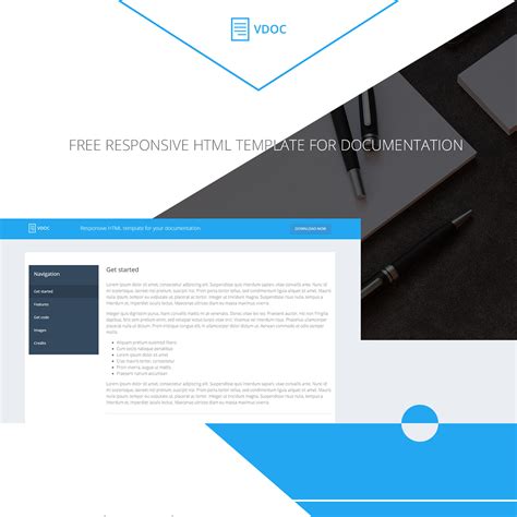 Vdoc Free Responsive Documentation Html Template Behance