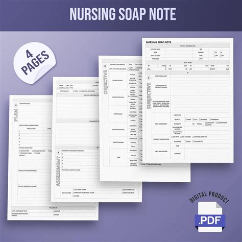 Nursing Soap Note Etsy