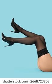 94 470 Womans Legs Stockings High Heels Royalty Free Images Stock