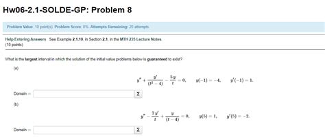 Solved Hw06 21 Solde Gp Problem 8 Problem Value 10