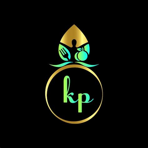 Premium Vector Kp Monogram Design Abstract Isolated Restaurant Food