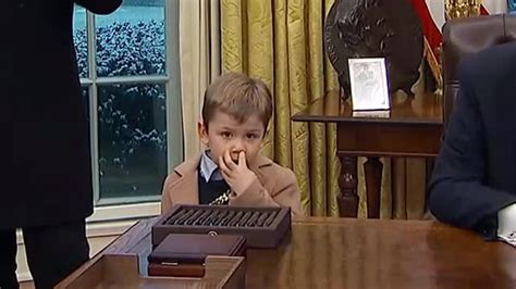 Elon Musks Son Steals Show By Mimicking His Dad During Oval Office