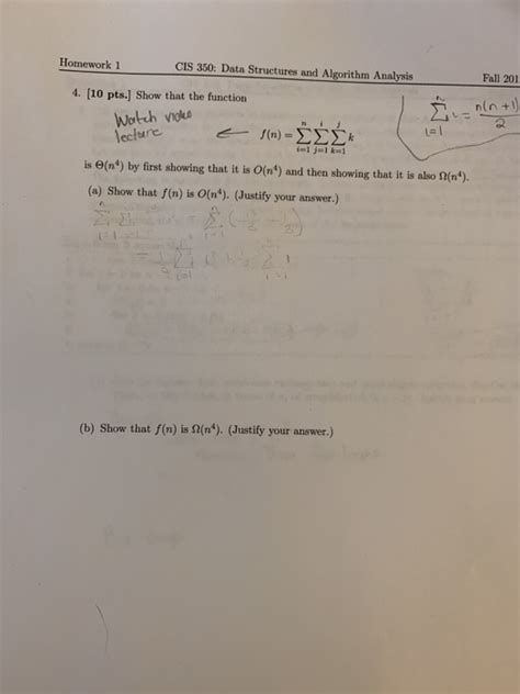 Solved Homework 1 Cis 350 Data Structures And Algorithm