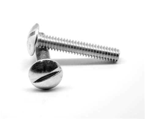 10 24 X 1 2 Ft Coarse Thread Machine Screw Slotted Truss Head