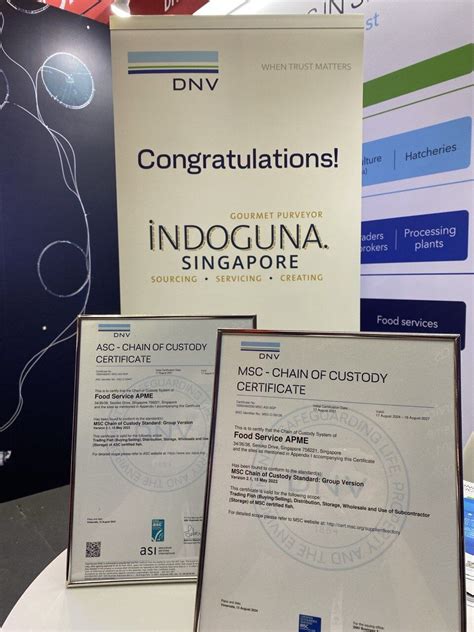 Héctor Salomón Galindo Alvarado On Linkedin Dnv Certification Ceremony At Seafood Expo Asia 202