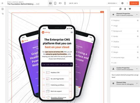 Customize Editors Extensions Page Builder Webiny Docs