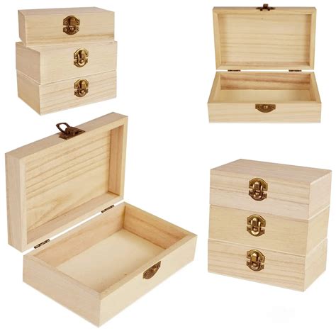 Small Unfinished Wood Boxes