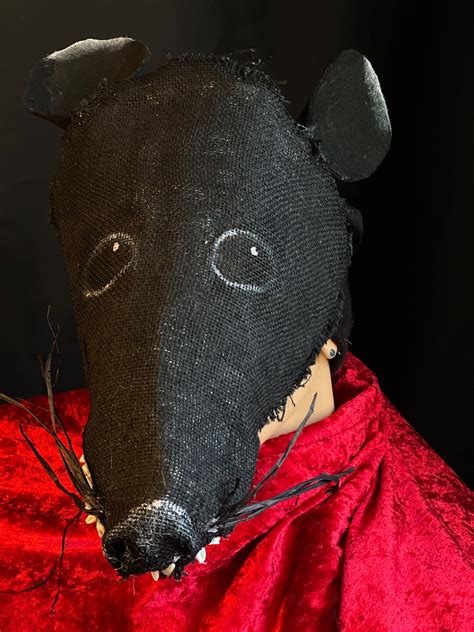 Creepy Cute Burlap Opossum Possum Mask Adult Halloween Masquerade Cosplay Costume Masks For