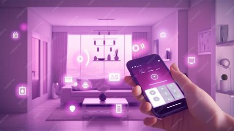 Premium Photo Generative Ai Smart Home Interface With Controlling Device